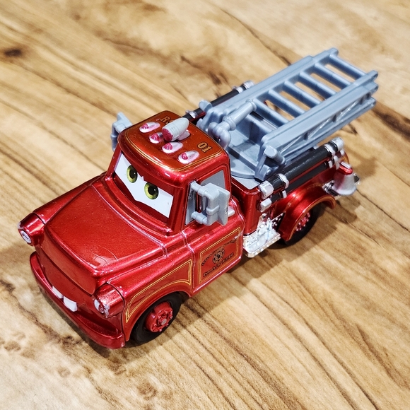 Disney | Toys | Disney Pixar Cars Metallic Red Ransburg Rescue Squad ...